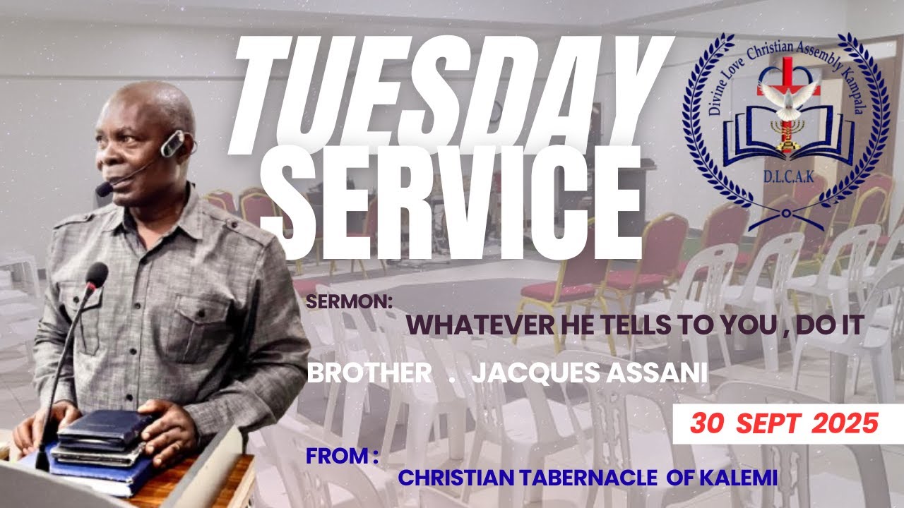TUESDAY WORSHIP WITH BROTHER JACQUES ASSANI FROM KALEMI - YouTube