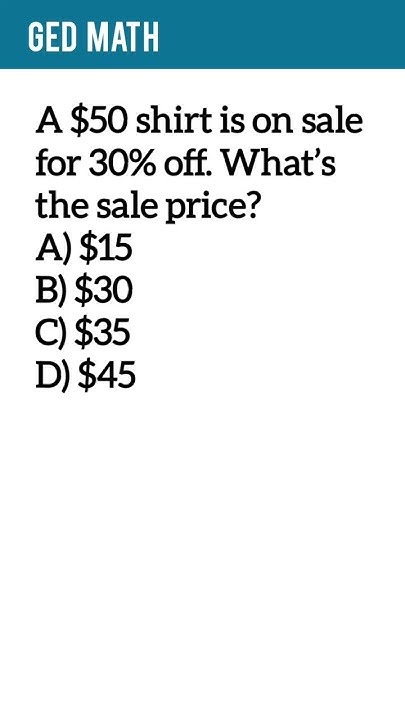 GED math practice question 2025 | GED math practice test 2025 - YouTube