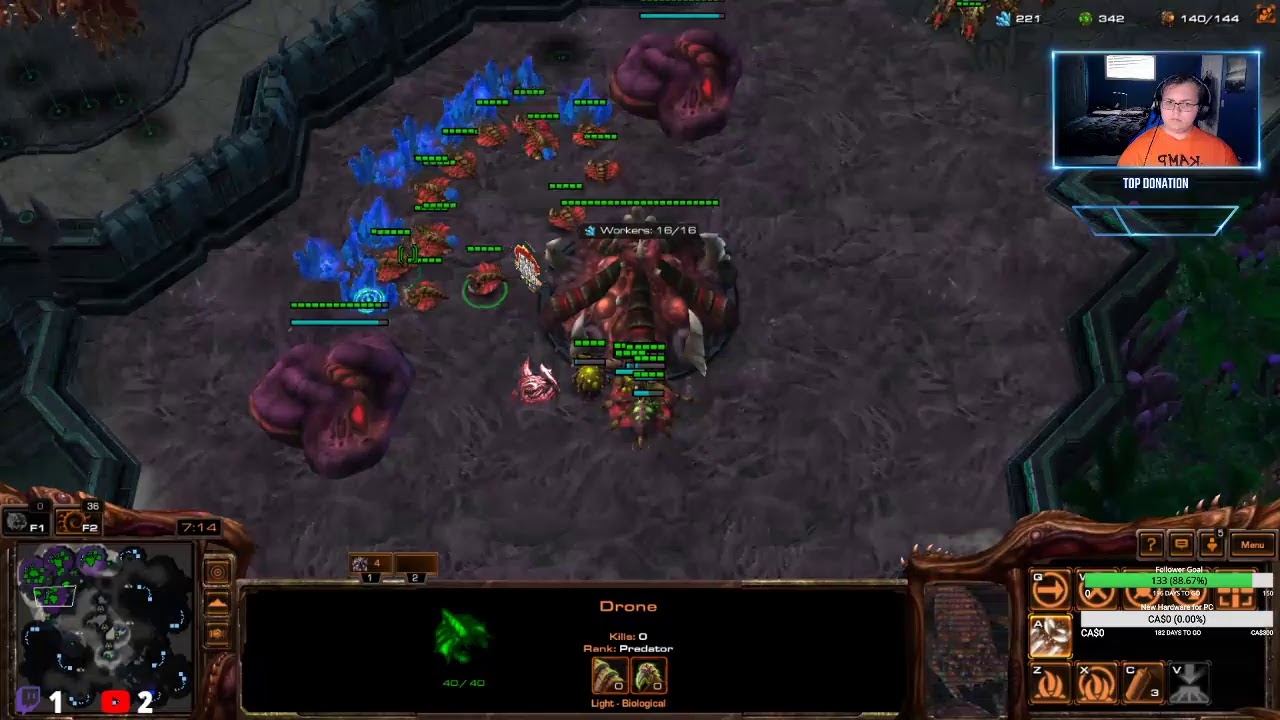 StarCraft 2 2929 MMR Zerg Practicing - YouTube