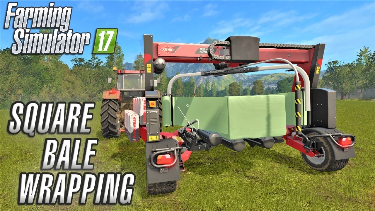 Farming Simulator 2017 | SQUARE BALE WRAPPING | The Old Stream Farm ...