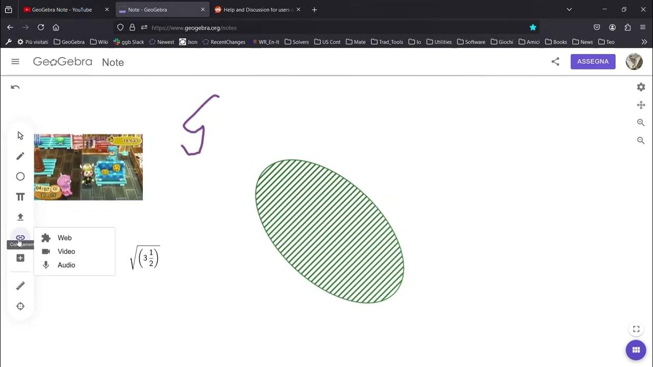 Novità in GeoGebra Note - YouTube