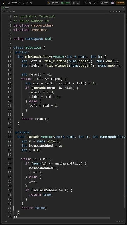 🎀LeetCode Problem 2560🎀 House Robber IV - YouTube