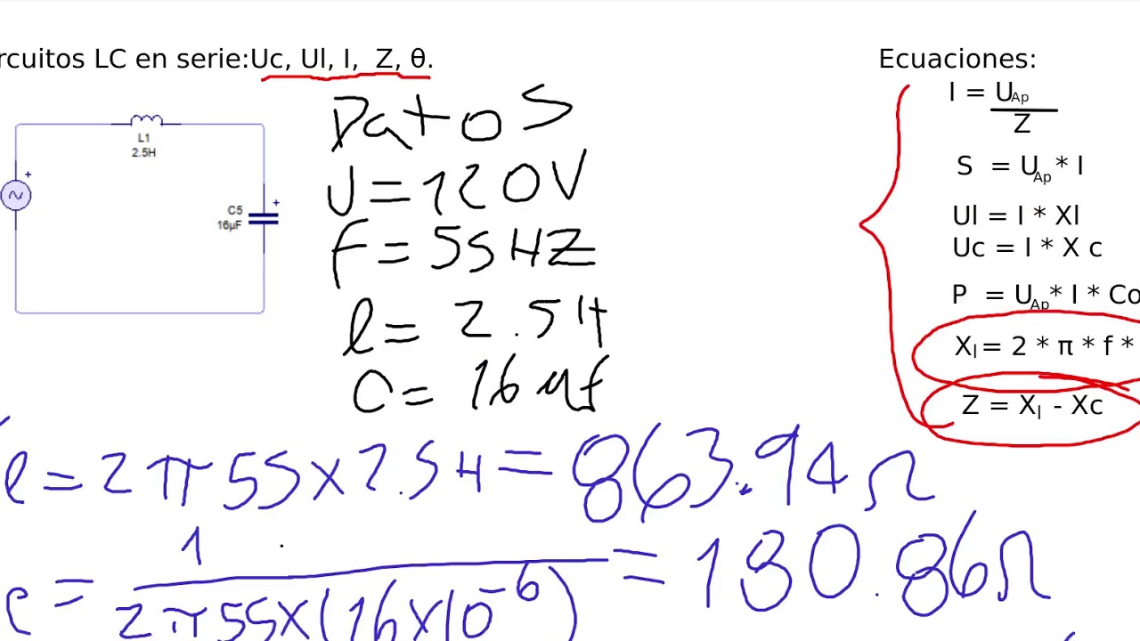 circuito LC serie - YouTube
