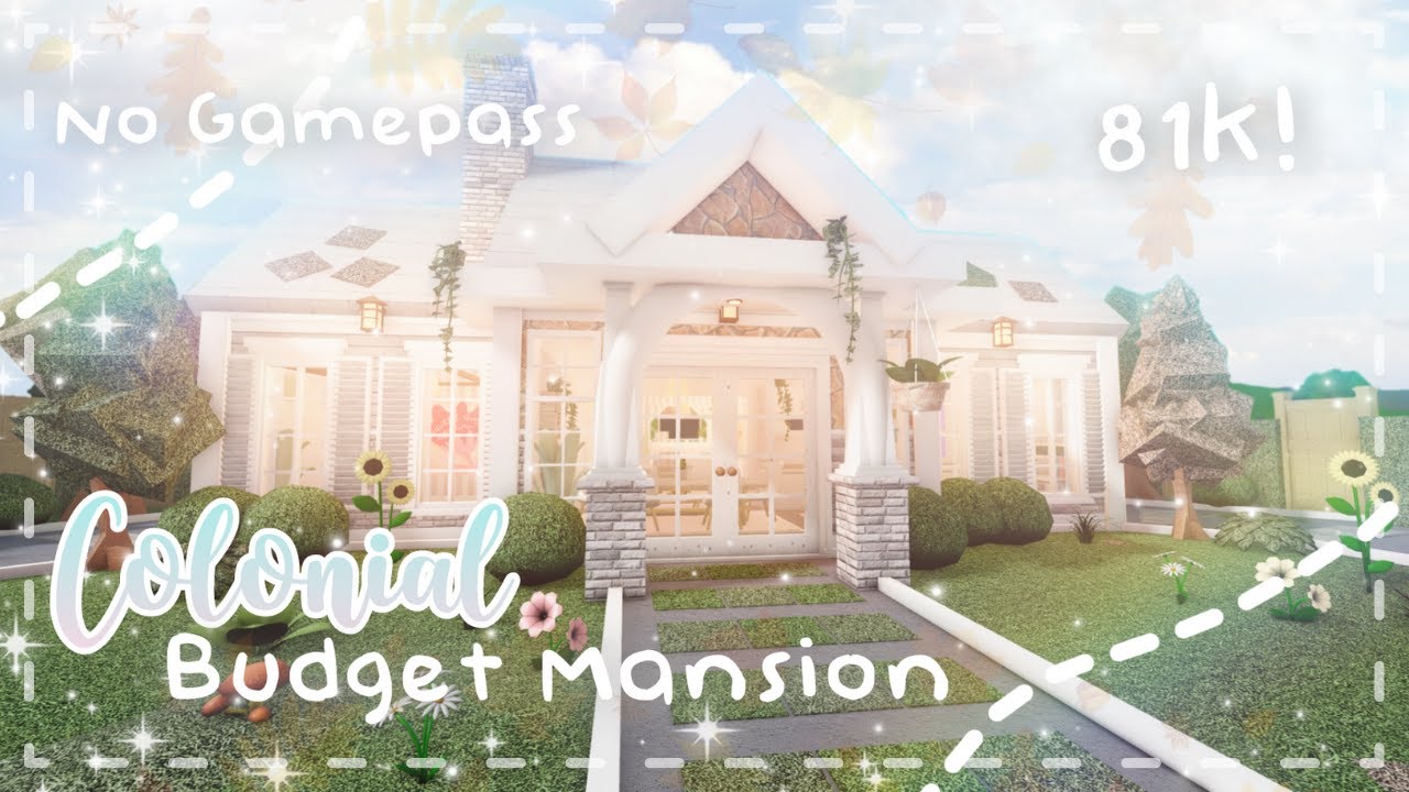 Roblox Bloxburg No Gamepass Colonial Mansion Part 1 Minami Oroi