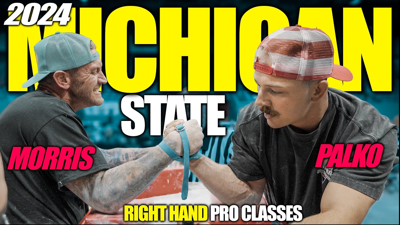 2024 Michigan State Armwrestling Championships - Right Hand Pro Classes - YouTube