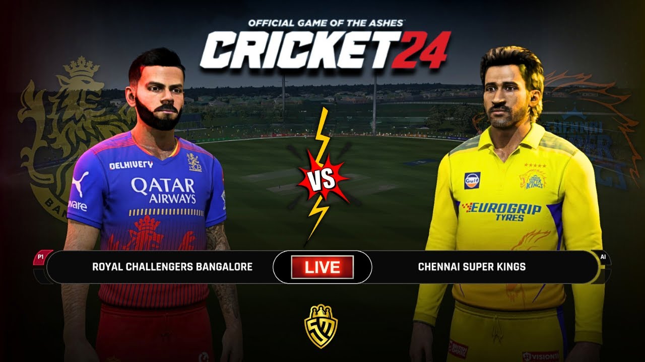 RCB vs CSK FINAL - T20 MATCH - Cricket 24 #SMPLAYS #shorts #shortsfeed ...