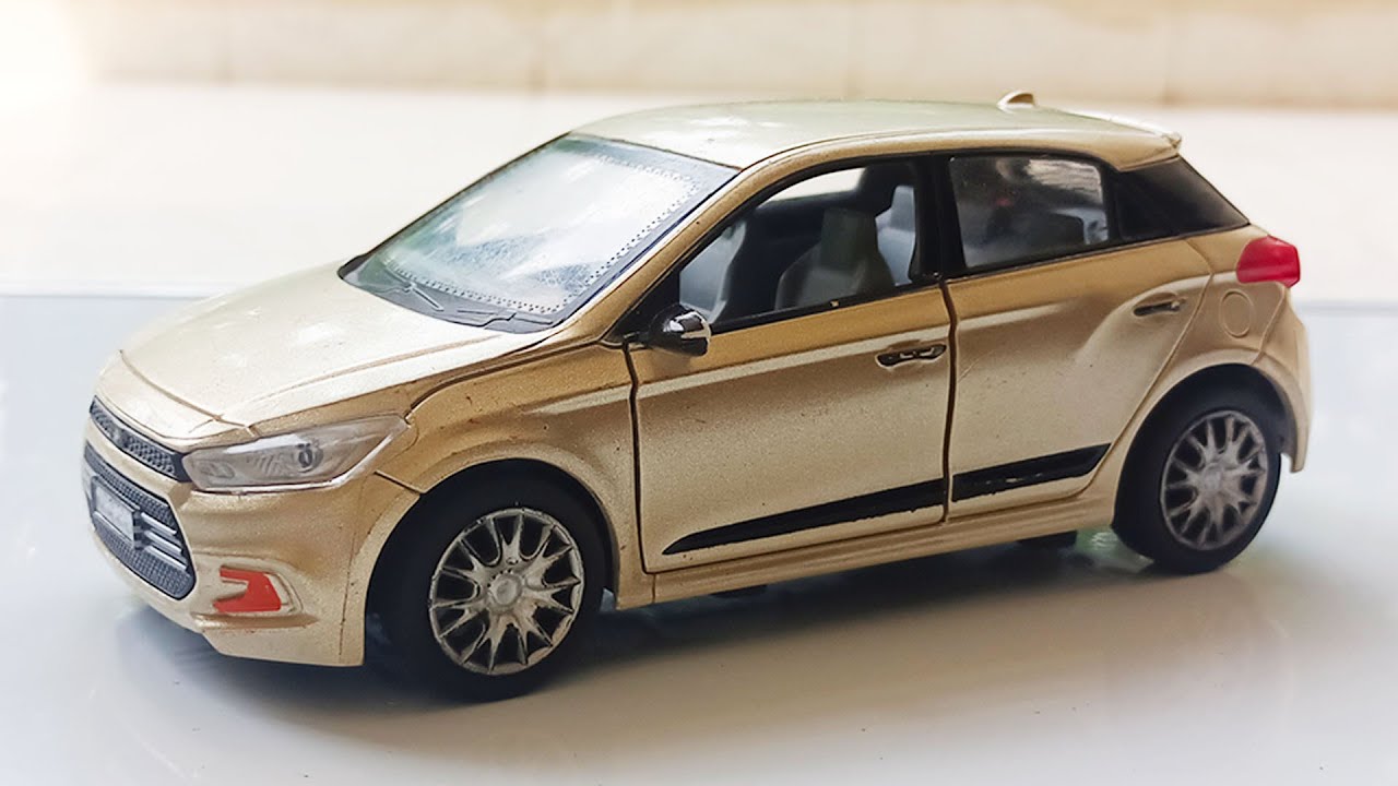Unboxing Scale Model Hyundai i20 Diecast Car #unboxing #miniature - YouTube
