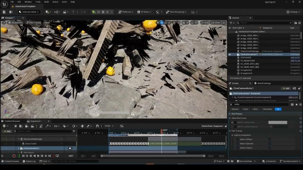 Unreal engine 5 Geometry collection material troubleshooting - YouTube