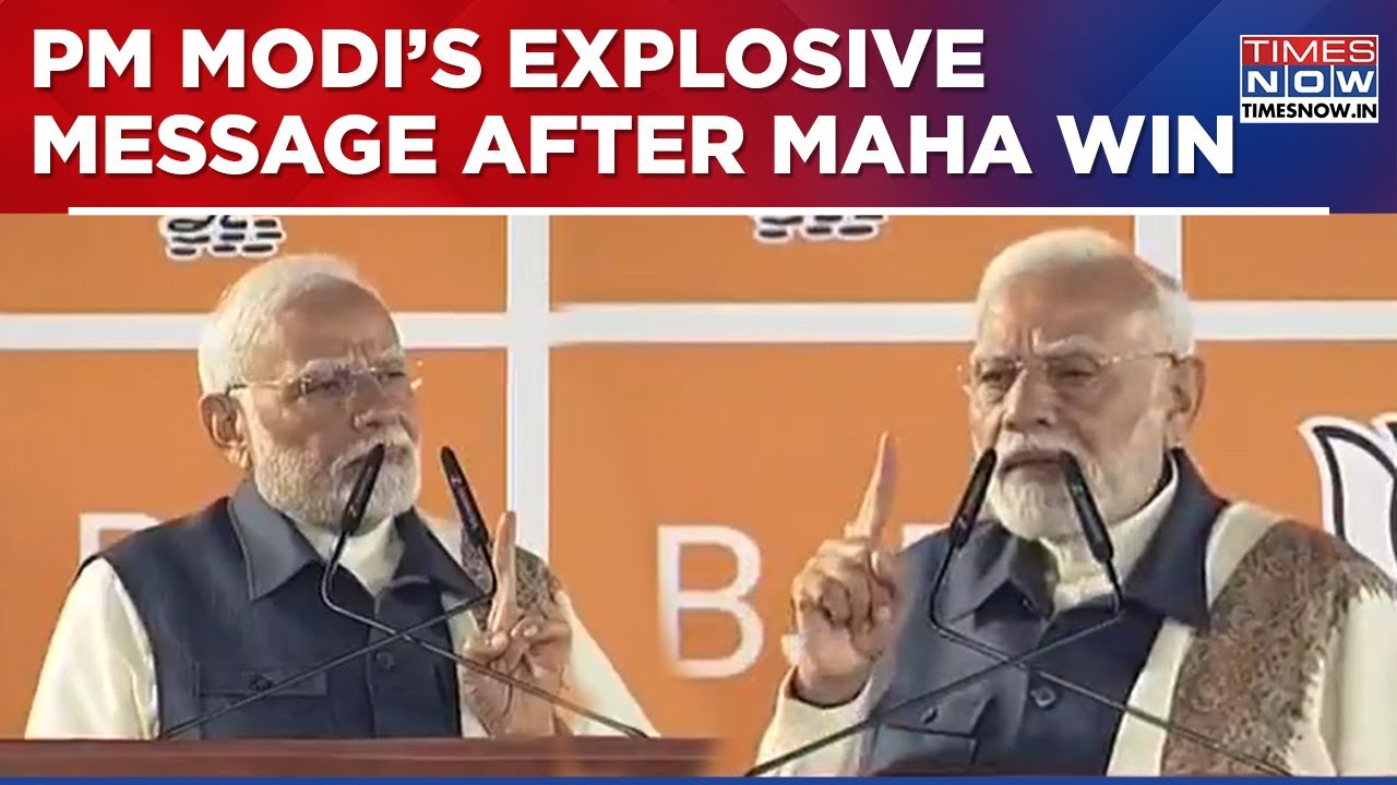 PM Modi's Explosive 'Jeet Ka Sandesh' In Maharashtra Victory Speech, Launches Strike On Congress ...