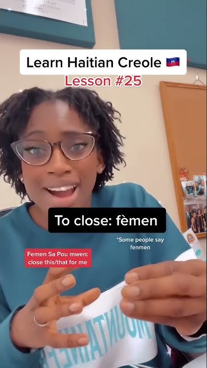 Learn Haitian Creole - Lesson 25 - YouTube
