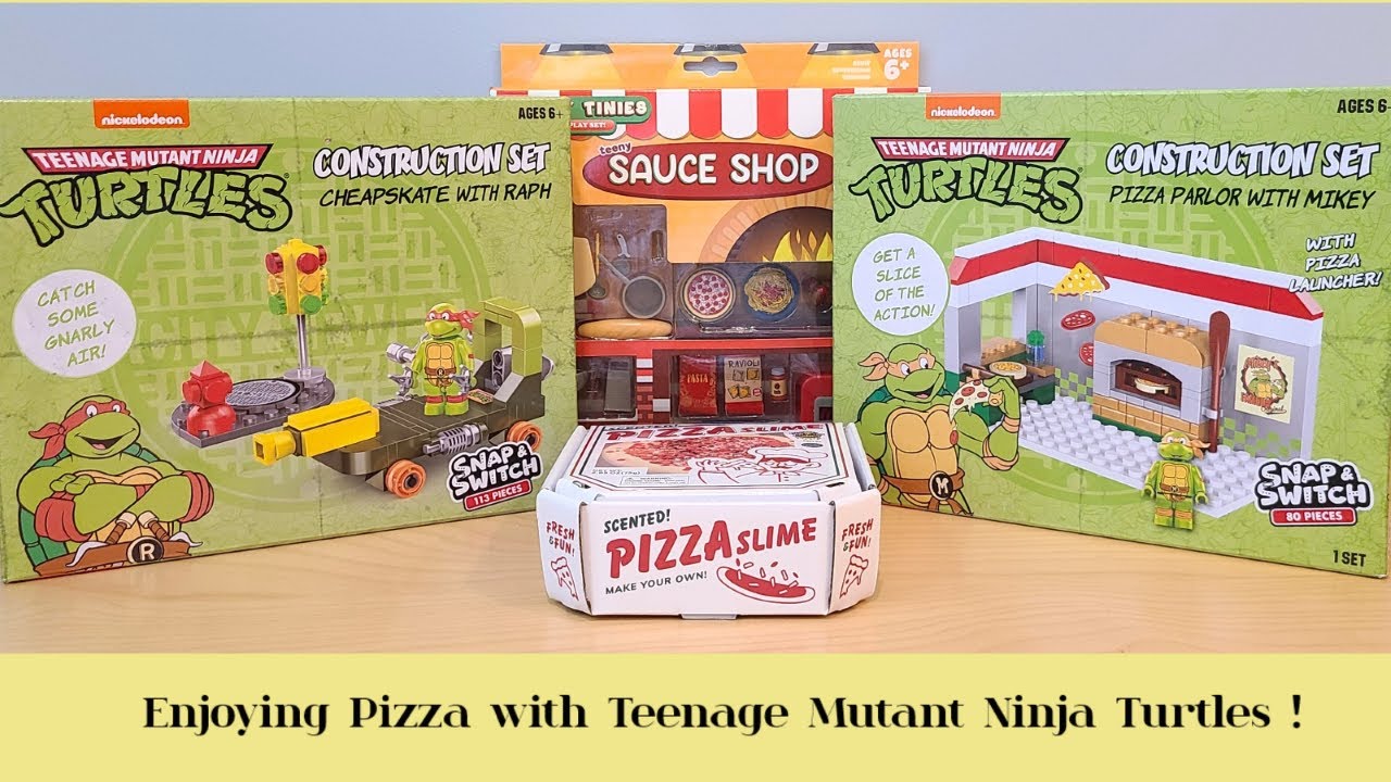 Enjoying Pizza with Teenage Mutant Ninja Turtles - YouTube