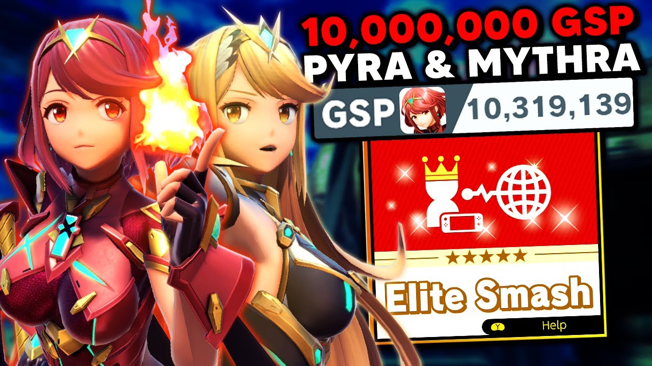 This is what a 10,000,000 GSP Pyra & Mythra looks like in Elite Smash ...