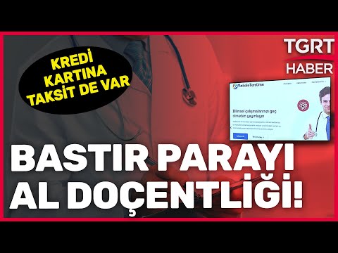 Bastır Parayı Al Doçentliği: Kredi Kartına Taksit De Var -   Ekrem Açıkel İle TGRT Ana Haber