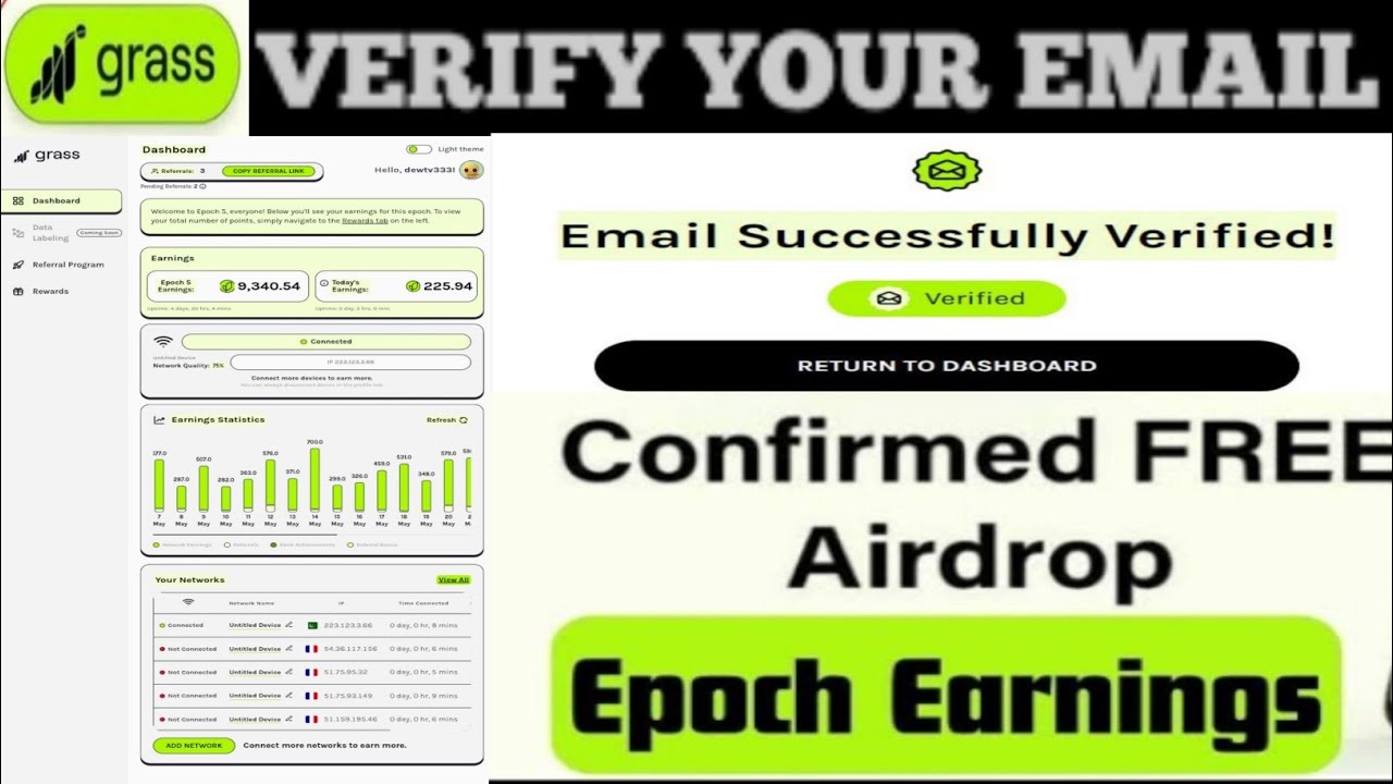 grass.io Airdop Verification // getgrass Airdop Email Verification //grass Airdop Email ...