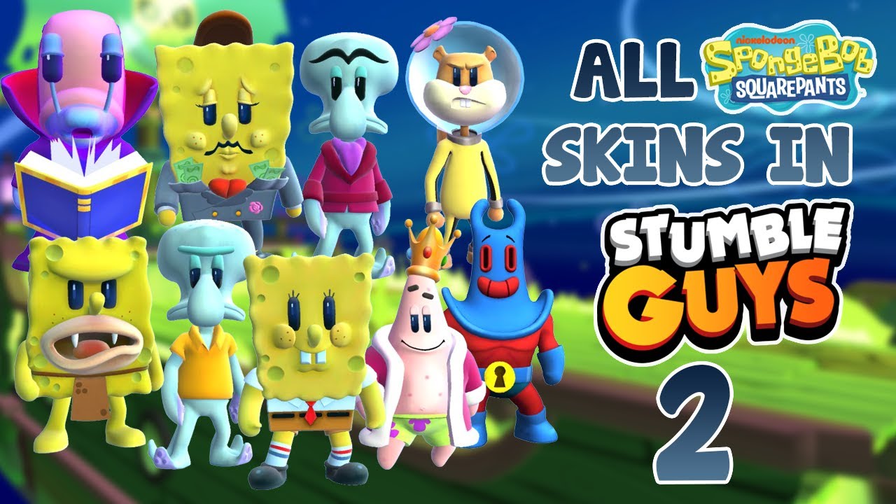 Stumble Guys - Gameplay of All Spongebob Skins Part 2 (2025) - YouTube
