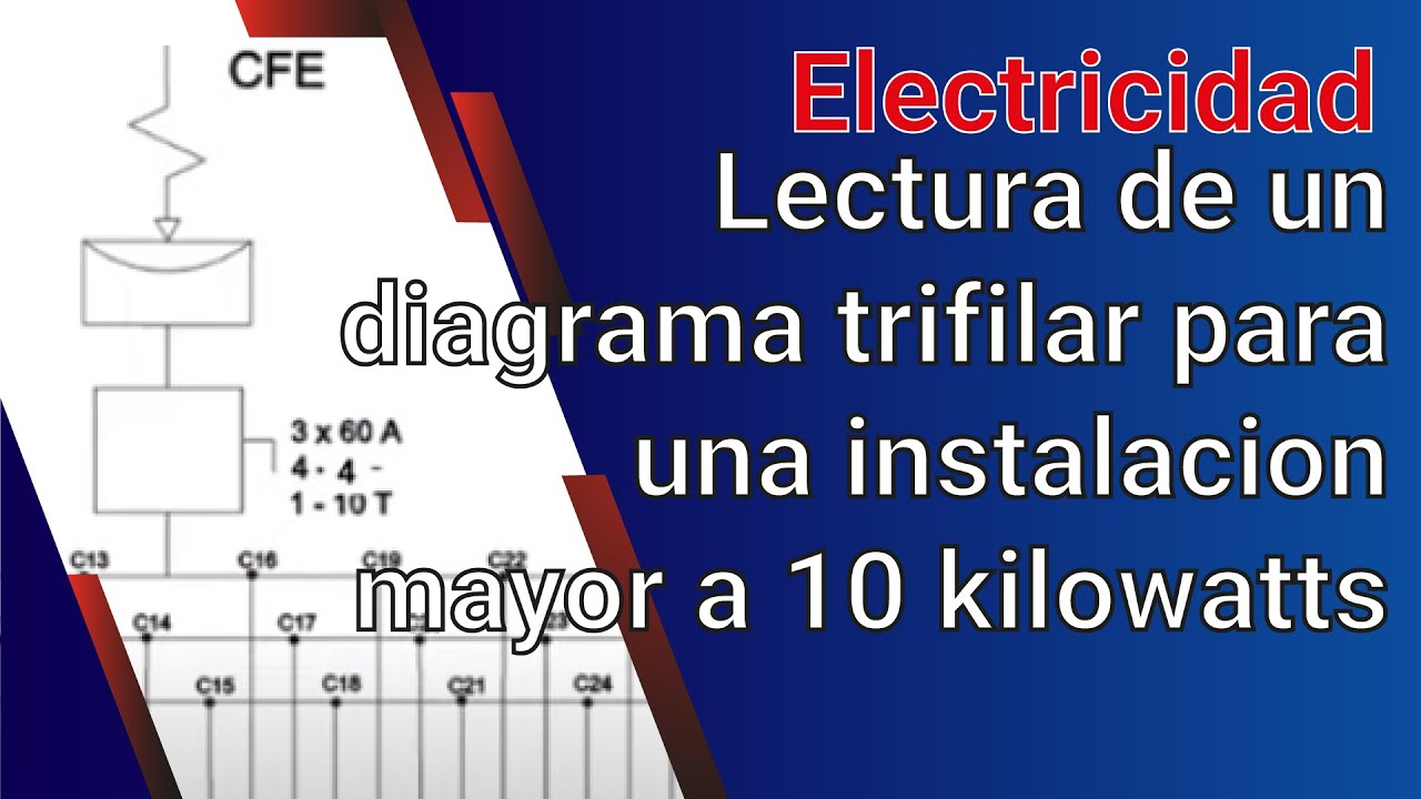 Lectura de un diagrama trifilar para una instalacion mayor a 10 ...
