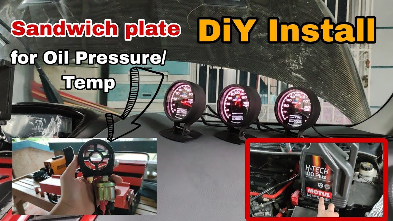 Greddy Gauge and sensor oil temp/pressure installed Change oil to # ...