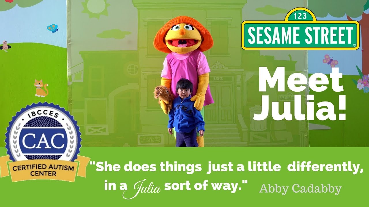 Sesame Street Julia Meet and Greet | The Amazing Song - YouTube