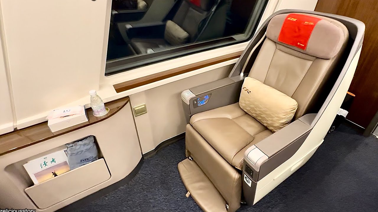 Business Class SEAT Details in the Bullet Train Review @ Hong Kong ...