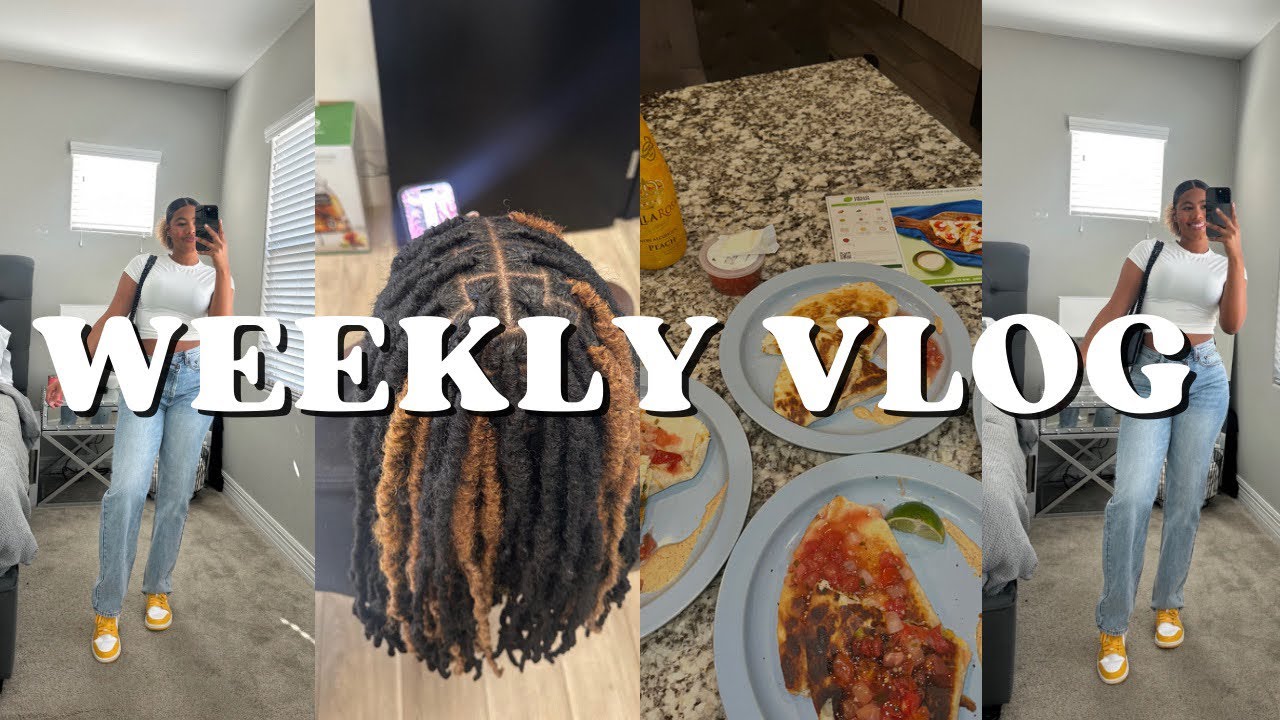 WEEKLY VLOG: cooking with Miya~ braid with me~ going to hair salon ...