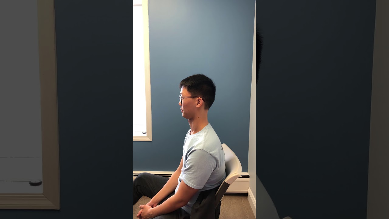 Seated cervical retractions - YouTube
