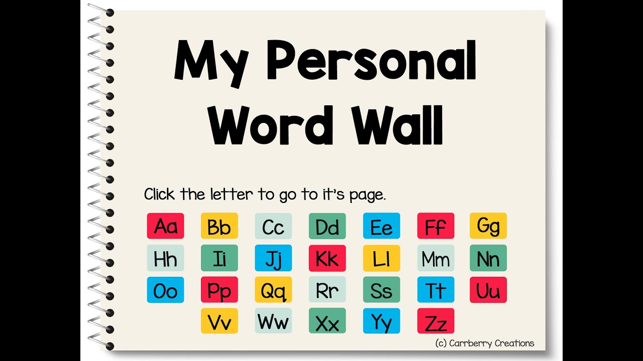 How to Assign My Digital Word Wall Book in Google Classroom - YouTube