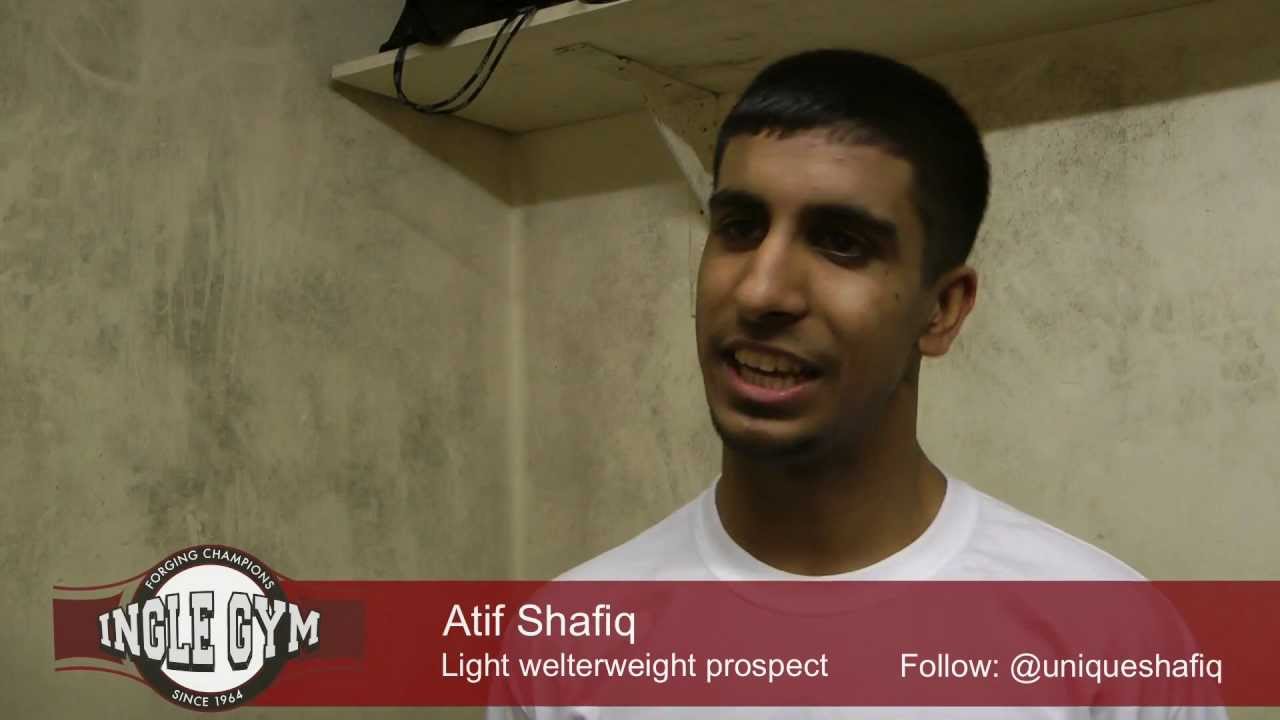 Atif Shafiq gives his reaction to victory over Johnny Greaves - YouTube