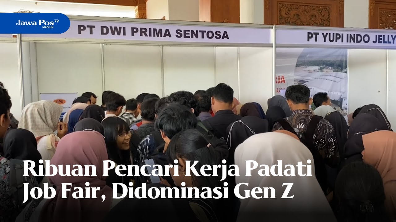 MADIUN - Ribuan Pencari Kerja Padati Job Fair, Didominasi Gen Z - YouTube