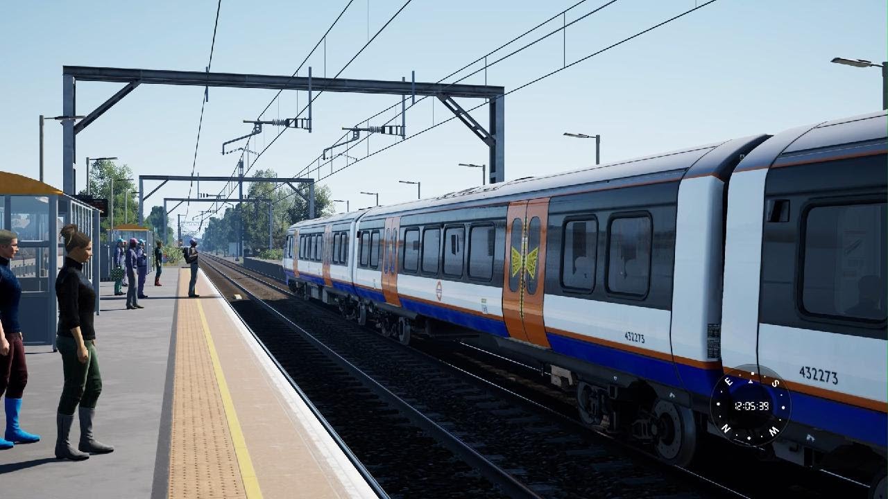 Train departing leyton midland road - YouTube