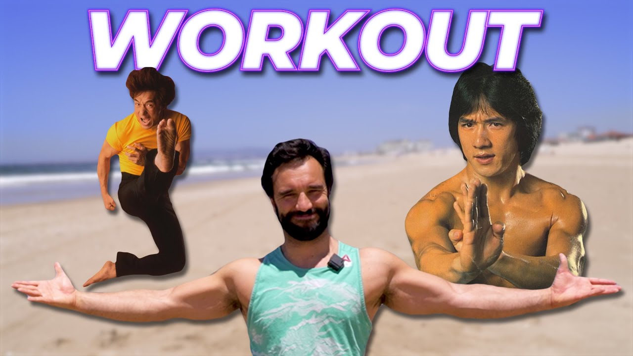 The Jackie Chan Kicks Workout! (Surprise Game at the End) - YouTube