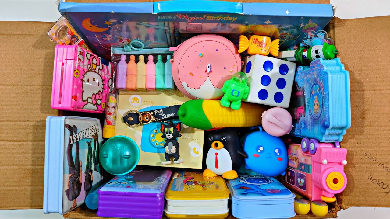 Box Full Of Huge Stationery & Gadget Collection, Geometry Box, Pencil ...