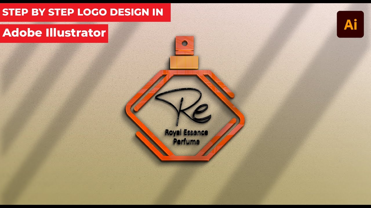 How To Design A Creative Perfume Logo Design in After Effects Step by ...