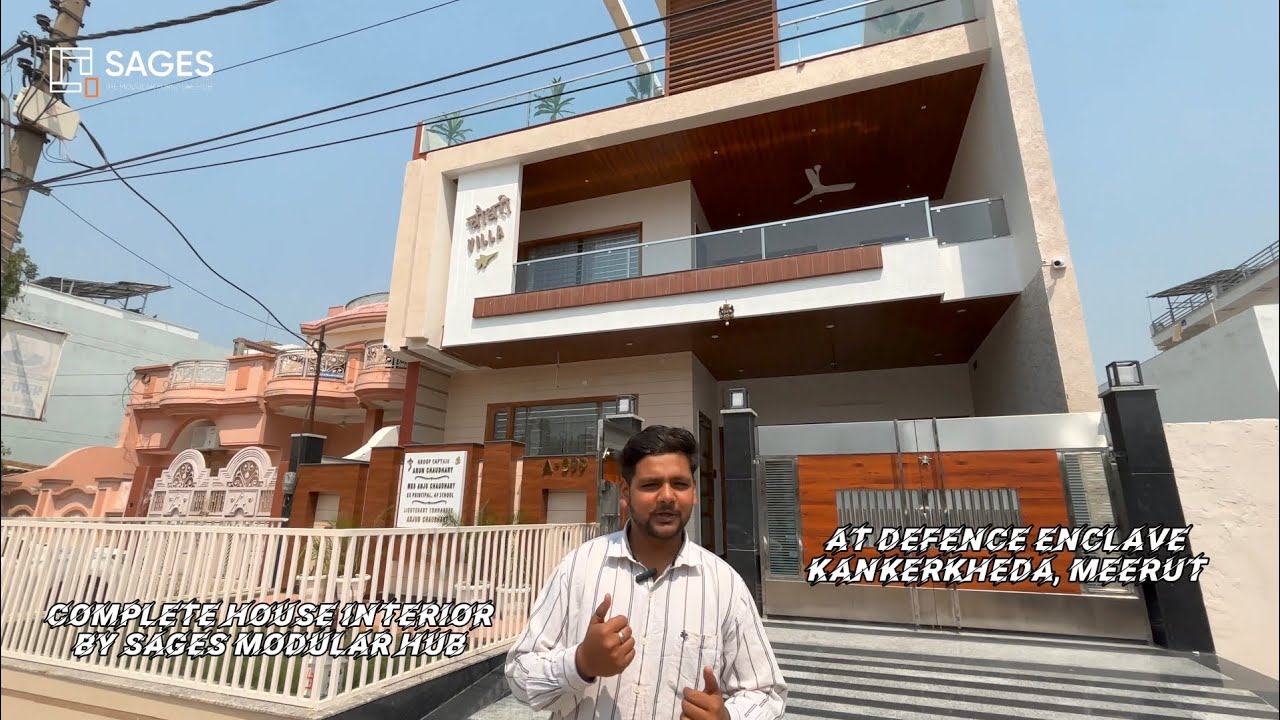 Complete House Interior Done By SAGES Modular Hub At Defence Enclave ...