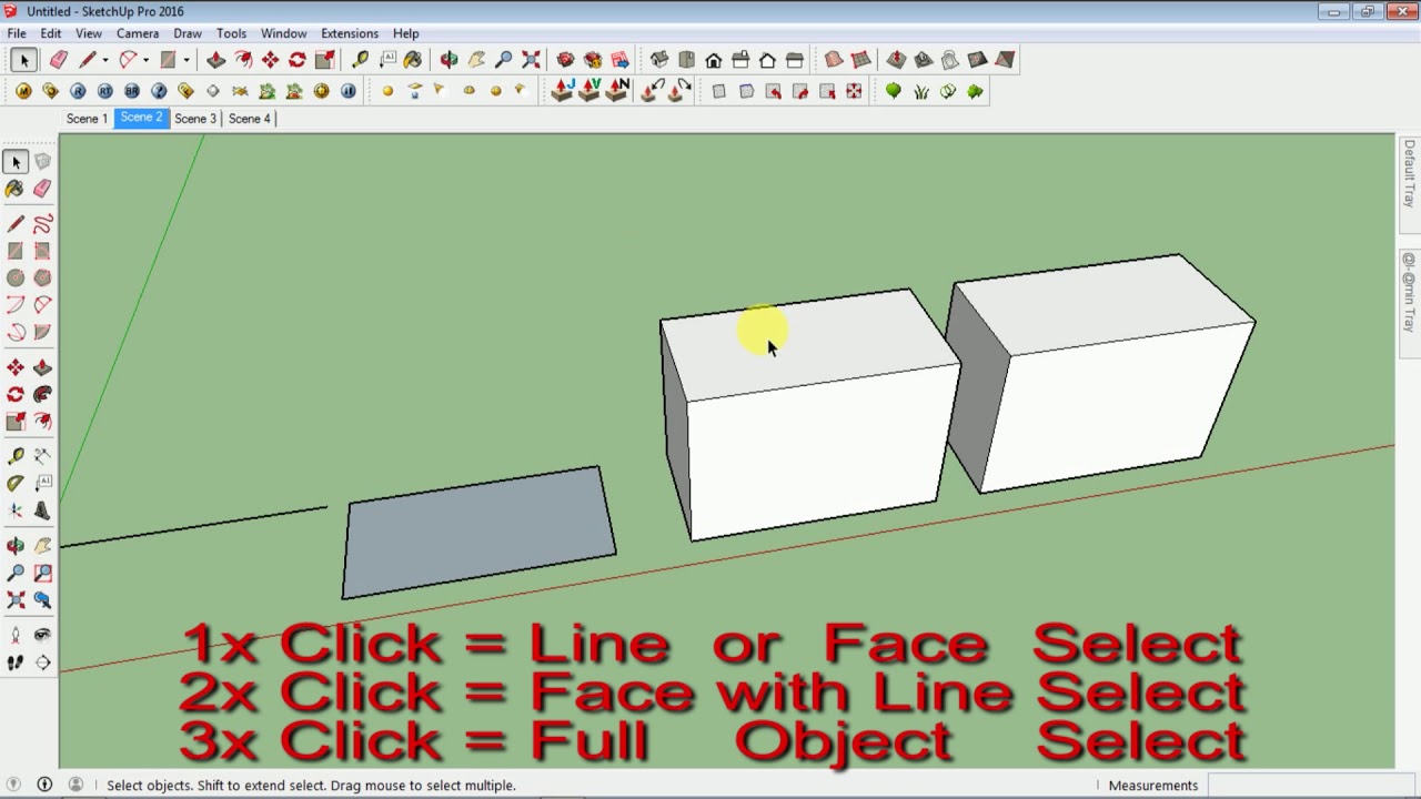 Sketchup Tutorial | Select Tools - YouTube
