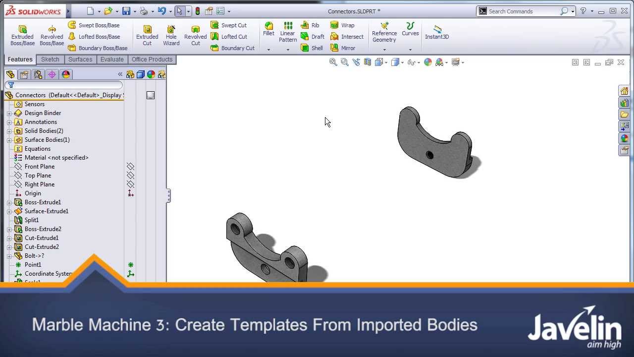 Designing a Marble Roller Coaster using SolidWorks: 3. Create Templates ...