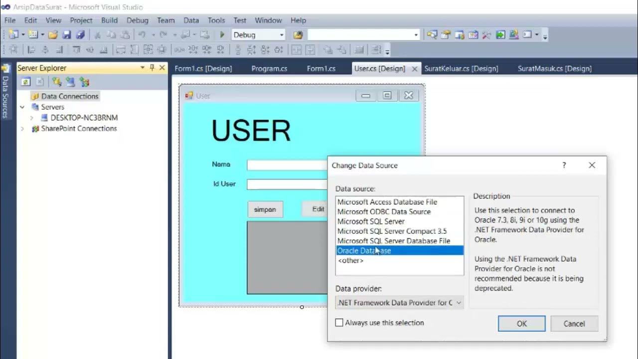 Modul 5. Tutorial - Membuat Database pada SQLSERVER dan Menghubungkan SQLSERVER dengan Visual ...