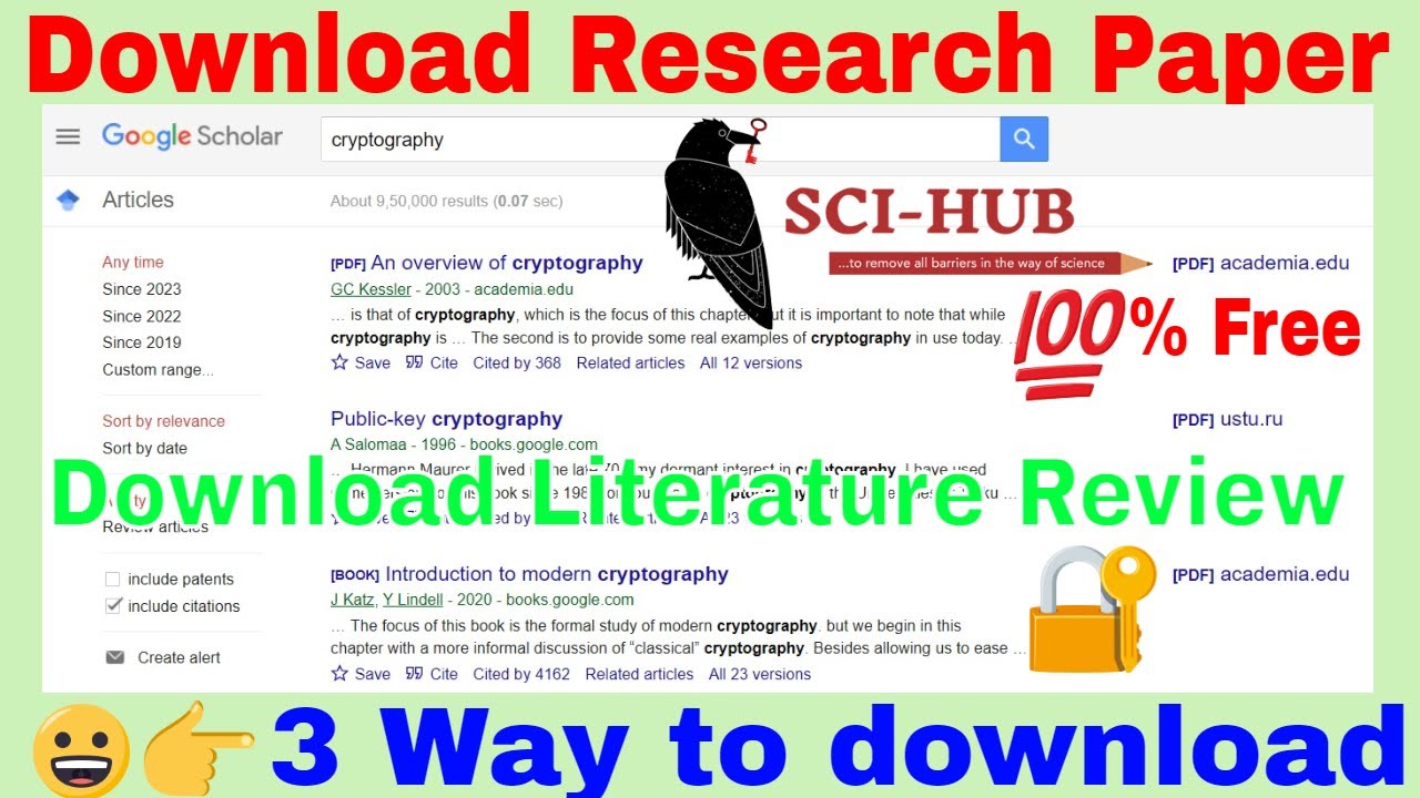 How to download research paper | How to download literature| Download ...