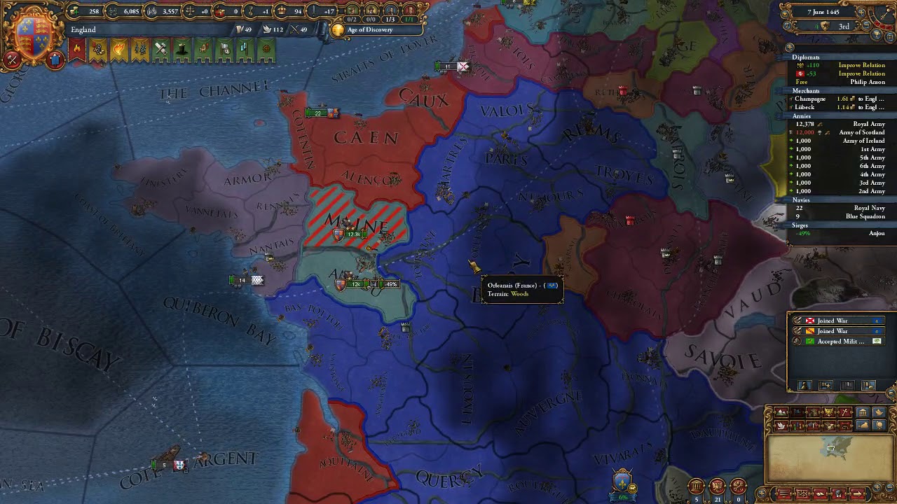 EU4 - England Opening Aug 2018 - YouTube