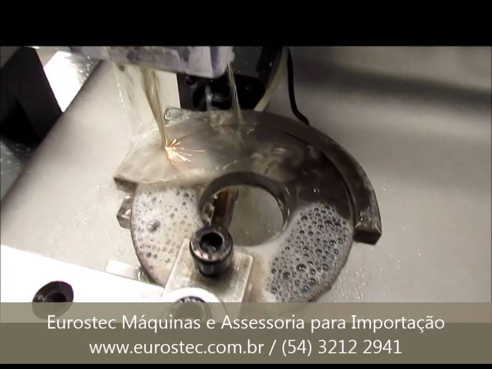 Eletroerosão a Fio - FW2 (corte engrenagem) - EUROSTEC - YouTube