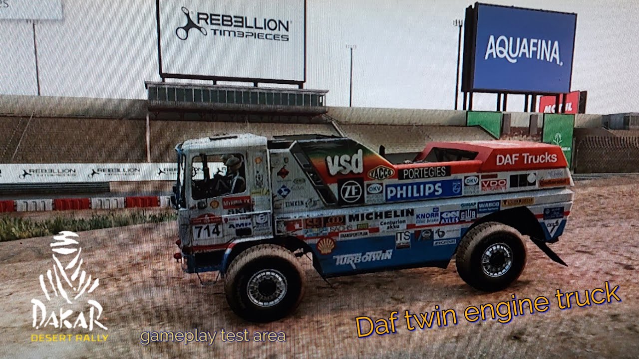 Dakar Desert Rally: Daf Truck twin engine - YouTube