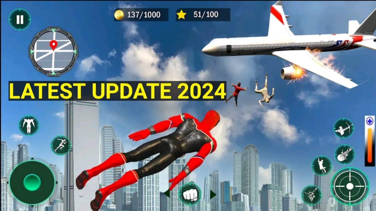 New Update Spider Rope Hero - Spider Man Vice Town City Rescue Level #4 ...