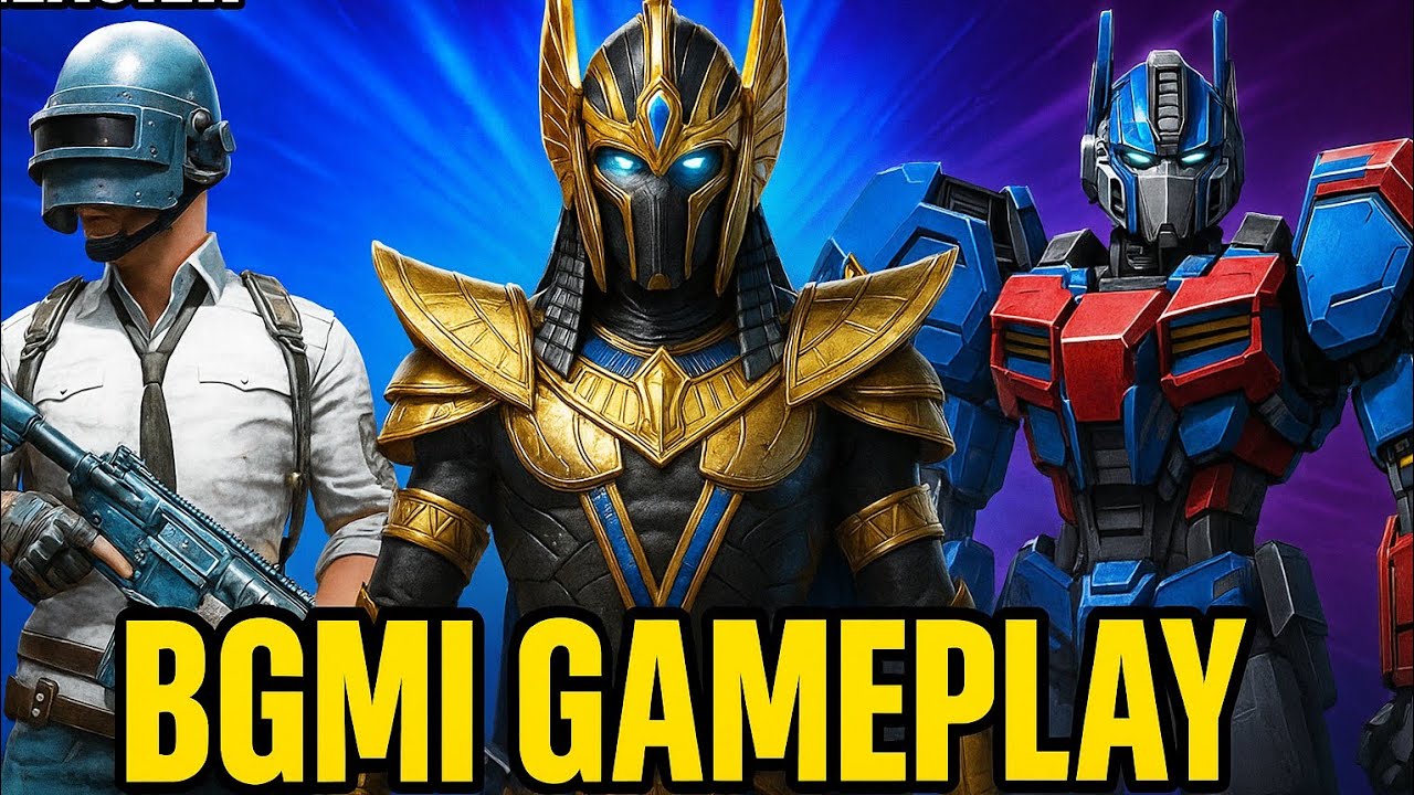 "InvinciblexJB BGMI Gameplay | Pharaoh X-Suit 🔥 vs Transformer Showdown ...