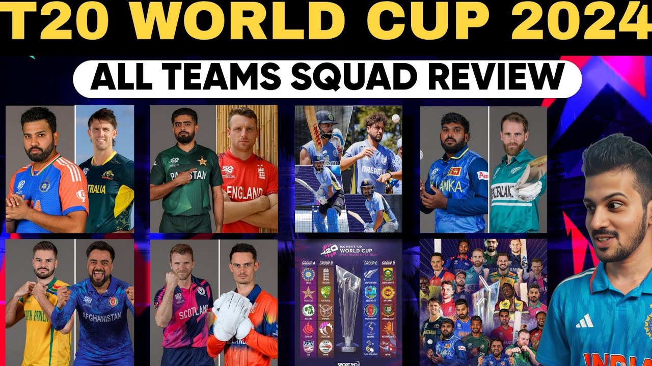 T20 World Cup 2024 🏆 - All Teams Detailed Squad Review | T20 World Cup ...