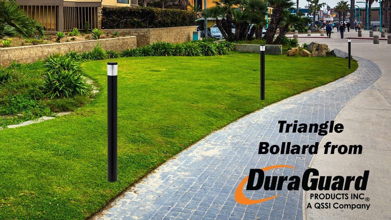 DuraLED Contemporary Triangular Bollard - YouTube