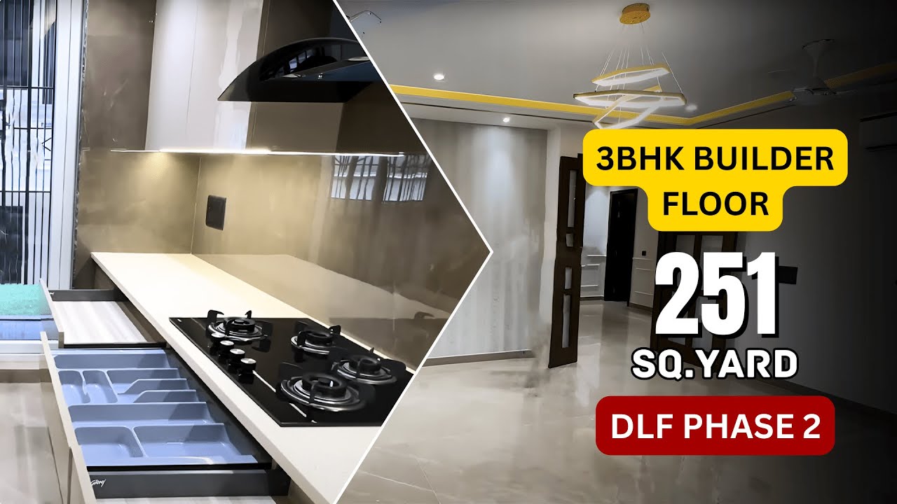 Luxury Living 251 Sq Yards 3 BHK Spacious Builder Floor in DLF Phase 2 ...