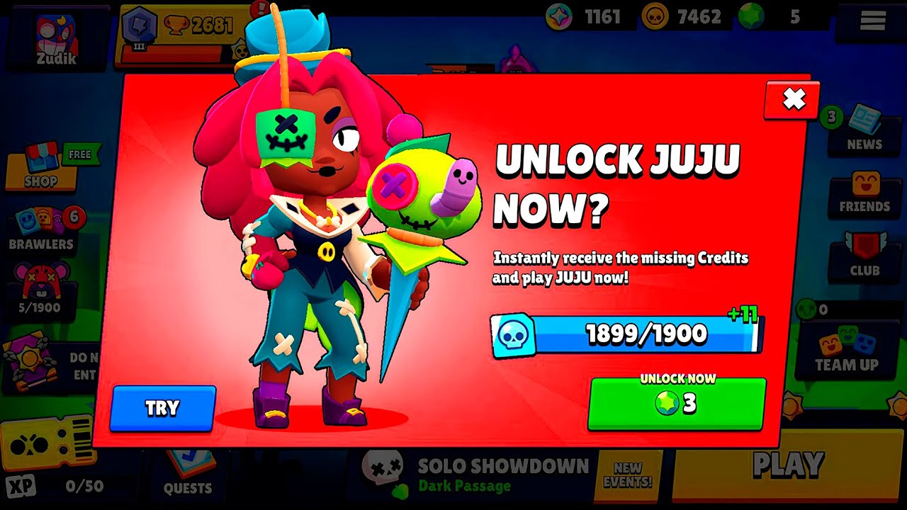 CURSED NEW BRAWLER JUJU 😱WHAT?! RARE GIFTS FROM SUPERCELL!!😍 BRAWL ...