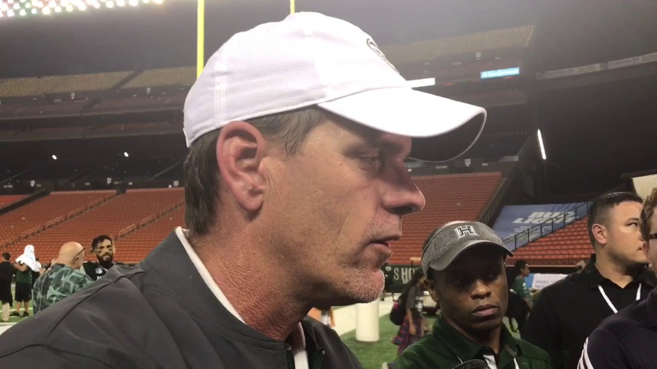 Coach Mike Bobo on CSU's fast start at Hawaii - YouTube