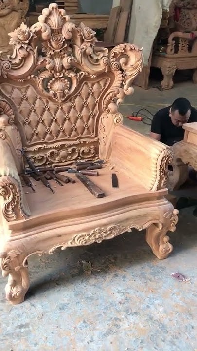 Трон из дерева • деревянная мебель #luxurydecor #art #design # ...