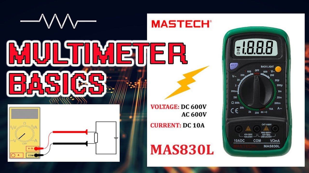 How to measure voltage and current with a MULTIMETER - YouTube