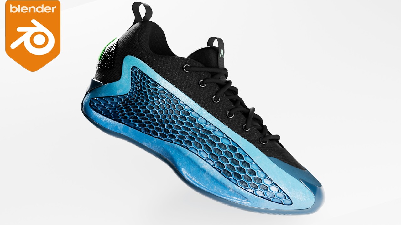 How to 3D Model Basketball Shoes in Blender – Anthony Edwards ...